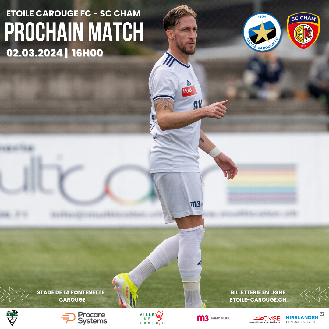 L’ECFC reçoit le SC Cham au Stade de la Fontenette | Etoile Carouge FC